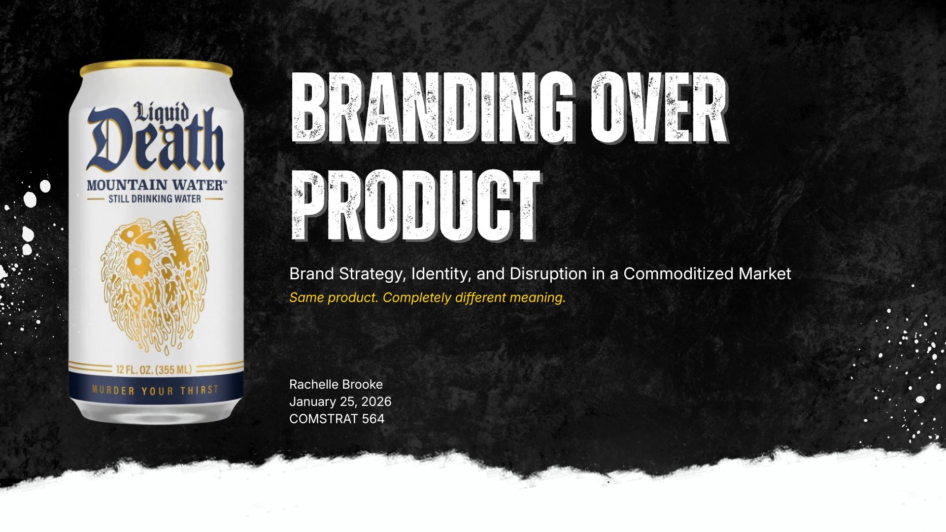 Branding Over Product: Liquid Death – Rachelle Brooke